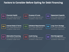 Debt Financing PowerPoint and Google Slides Template - PPT Slides