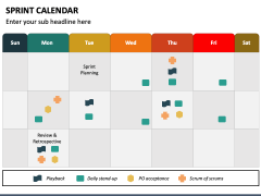 Sprint Calendar PowerPoint and Google Slides Template - PPT Slides