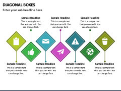 Diagonal Boxes PowerPoint Template - PPT Slides