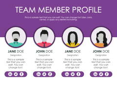 Team Member Profile PowerPoint and Google Slides Template - PPT Slides