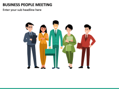 Business People Meeting PowerPoint and Google Slides Template - PPT Slides