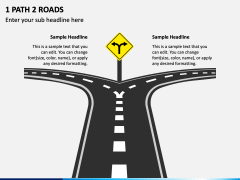 1 Path 2 Roads for PowerPoint and Google Slides - PPT Slides