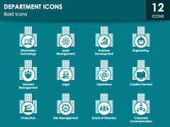 Department Icons for PowerPoint and Google Slides - PPT Slides