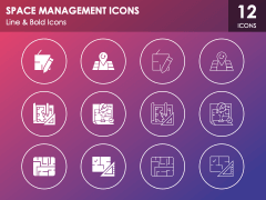 Space Management Icons for PowerPoint and Google Slides - PPT Slides