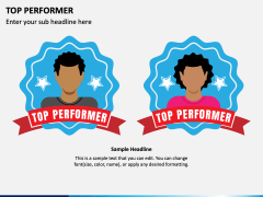 Top Performer Illustration for PowerPoint and Google Slides - PPT Slides