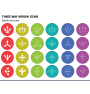 Wiggly Arrows Icons PowerPoint Template - PPT Slides