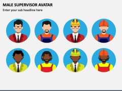 Male Supervisor Avatar for PowerPoint and Google Slides - PPT Slides