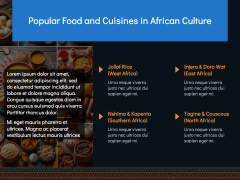 Free - African Culture Presentation for PowerPoint and Google Slides
