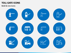 Toll Gate Icons for PowerPoint and Google Slides - PPT Slides
