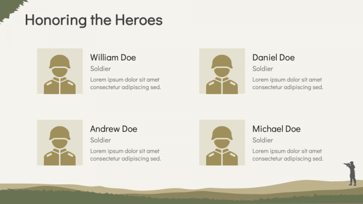 Free - Army Background Theme for PowerPoint and Google Slides - PPT Slides