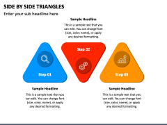 Side By Side Triangles PowerPoint and Google Slides Template - PPT Slides