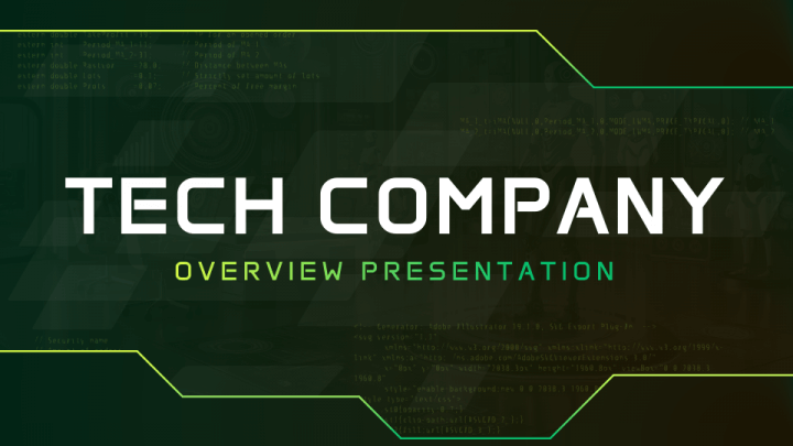 Tech Company Overview PowerPoint and Google Slides Template - PPT Slides