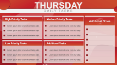 Free - Thursday Tasks PowerPoint and Google Slides Template - PPT Slides