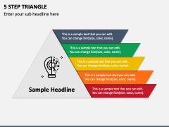 5 Step Triangle PowerPoint Presentation Slides - PPT Template