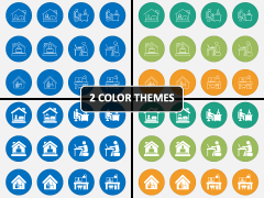 Work From Home Icons for PowerPoint and Google Slides - PPT Slides