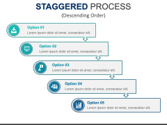 Staggered Process PowerPoint and Google Slides Template - PPT Slides