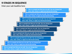 9 Stages in Sequence PowerPoint Presentation Slides - PPT Template