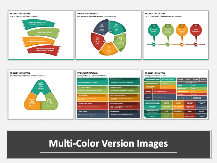 Project Initiatives PowerPoint and Google Slides Template - PPT Slides