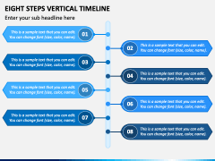Eight Steps Vertical Timeline PowerPoint Presentation Slides - PPT Template