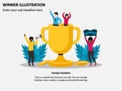 Winner Illustration for PowerPoint and Google Slides - PPT Slides