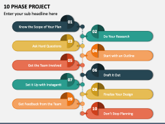 10 Phase Project PowerPoint and Google Slides Template - PPT Slides