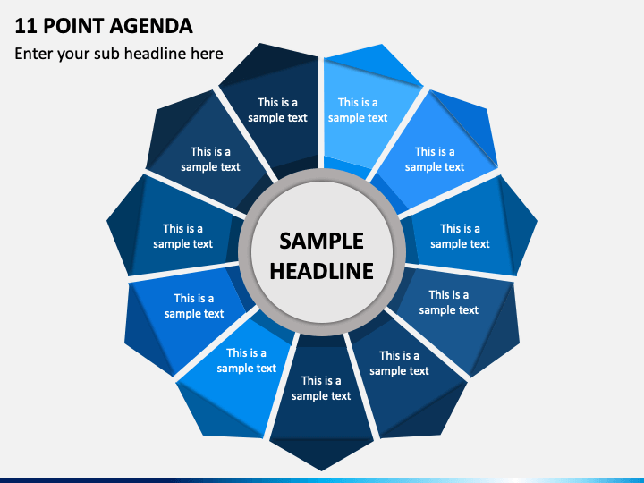 11 Point Agenda PowerPoint Template and Google Slides Theme