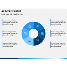 6 Pieces Pie Diagram PowerPoint Presentation Slides - PPT Template