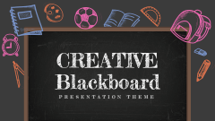 Creative Blackboard Theme for PowerPoint and Google Slides Template ...