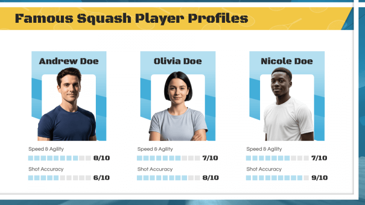 Free - Squash Theme for PowerPoint and Google Slides - PPT Slides