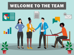 Employee Onboarding Illustration for PowerPoint and Google Slides - PPT ...