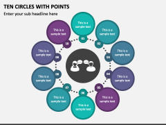 Ten Circles with Points PowerPoint Template and Google Slides Theme