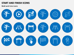 Start and Finish Icons for PowerPoint and Google Slides - PPT Slides