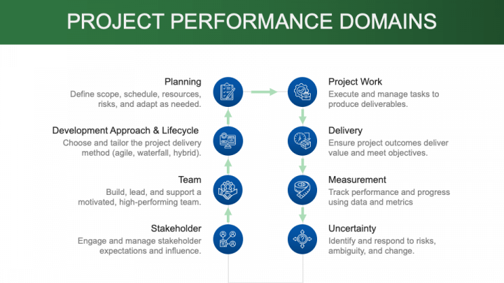 Project Performance Domains PowerPoint and Google Slides Template - PPT Slides