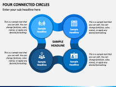 Four Connected Circles PowerPoint Template and Google Slides Theme