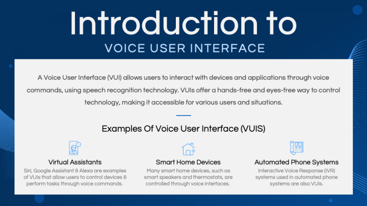 Voice User Interface PowerPoint and Google Slides Template - PPT Slides