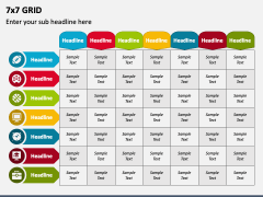7x7 Grid for PowerPoint and Google Slides - PPT Slides