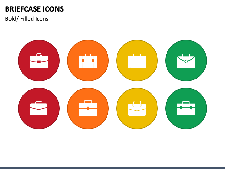 Briefcase Icons for PowerPoint and Google Slides - PPT Slides
