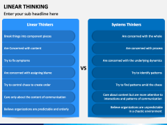Linear Thinking PowerPoint and Google Slides Template - PPT Slides