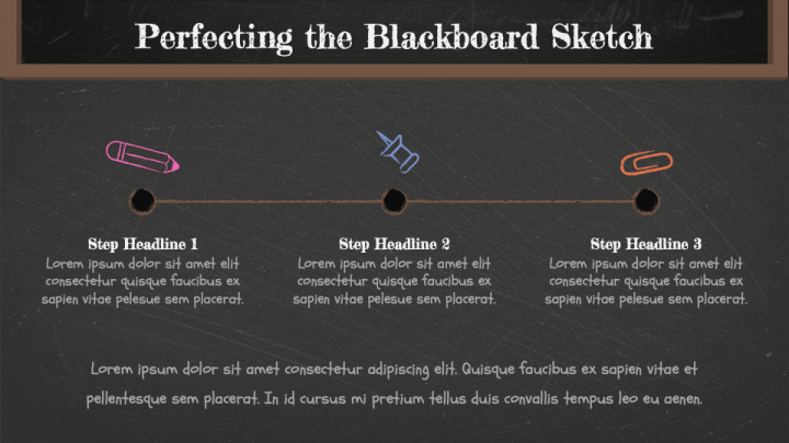 Creative Blackboard Theme for PowerPoint and Google Slides Template ...