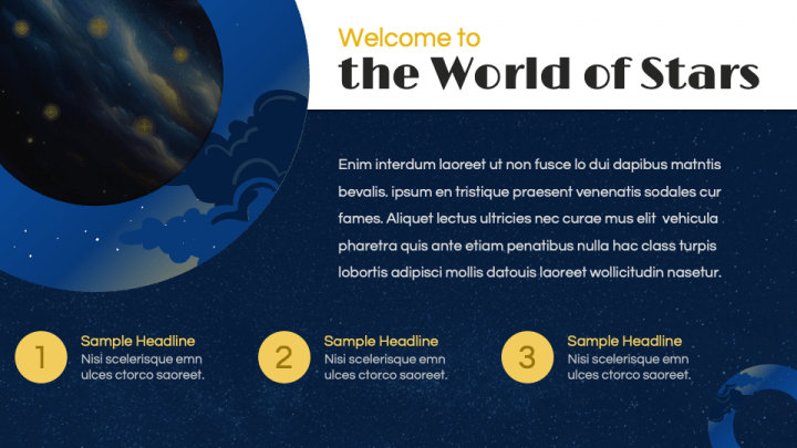 Free - Starry Night Background Theme for PowerPoint and Google Slides ...