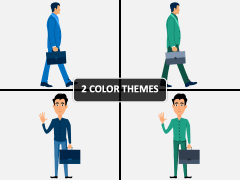 Man with Suitcase PowerPoint and Google Slides Template - PPT Slides