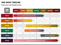 One Week Timeline PowerPoint and Google Slides Template - PPT Slides