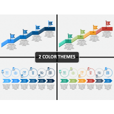 Project Milestones 3 Years PowerPoint Template - PPT Slides