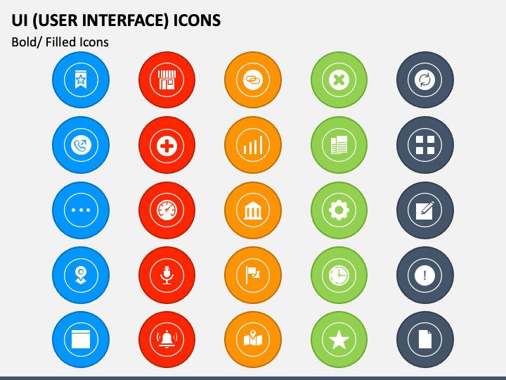 UI (User Interface) Icons for PowerPoint and Google Slides - PPT Slides