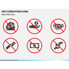 Corruption Icons for PowerPoint and Google Slides
