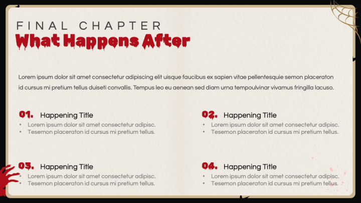 Free - Horror Book Theme for PowerPoint and Google Slides - PPT Slides