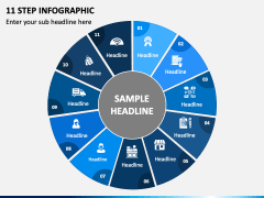 11 Step Infographic PowerPoint Template and Google Slides Theme