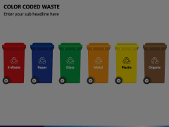 Color Coded Waste PowerPoint and Google Slides Template - PPT Slides