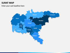 Surat Map for PowerPoint and Google Slides - PPT Slides