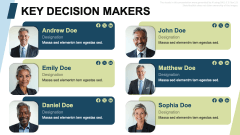 Key Decision Makers PowerPoint and Google Slides Template - PPT Slides